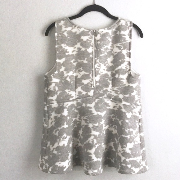 Anthropologie | Tops | Akemi Kin Gray Floral Peplum Top | Poshmark